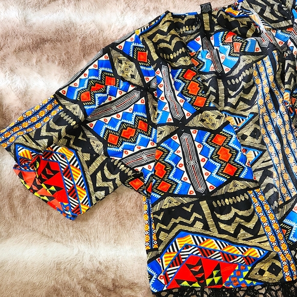 new directions | Sweaters | New Directions Tribal Sheer Cover | Poshmark